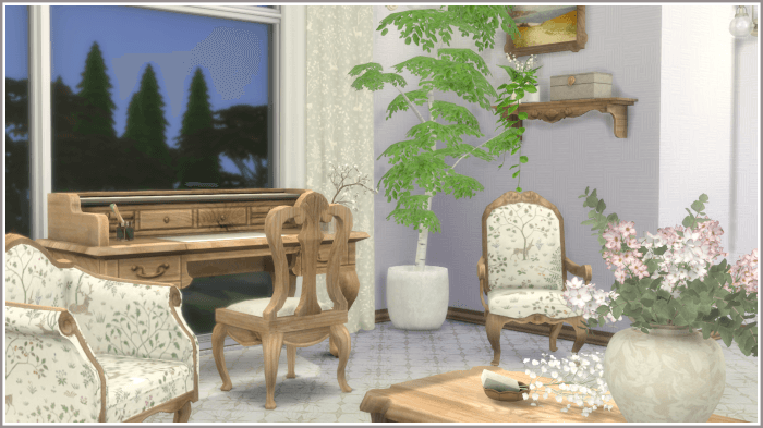 Download Millefleurs Living Room - The Sims 4 Mods - CurseForge