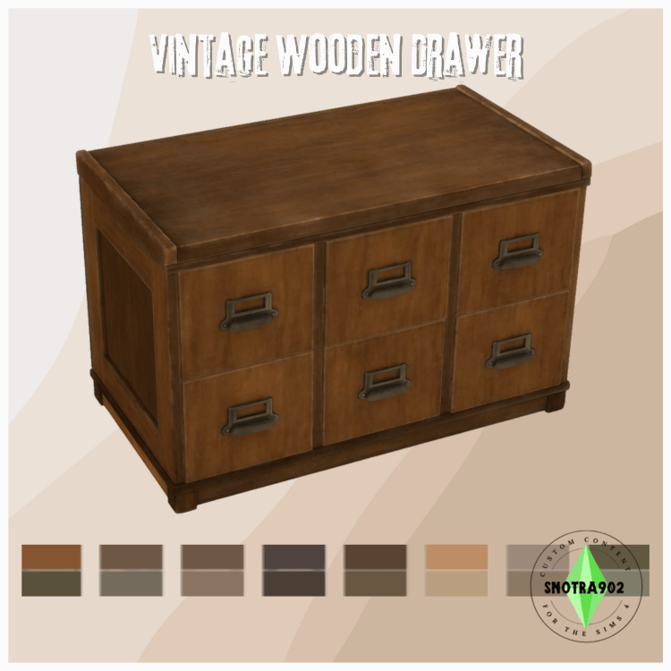 Vintage Wooden Drawer - The Sims 4 Build / Buy - CurseForge