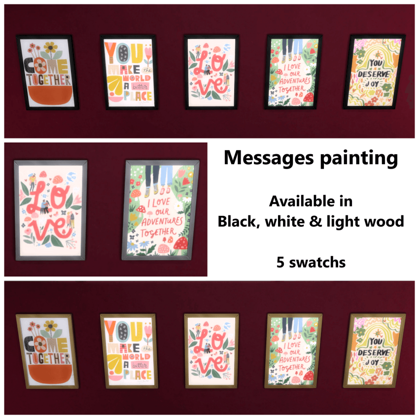 Messages painting - The Sims 4 Build / Buy - CurseForge