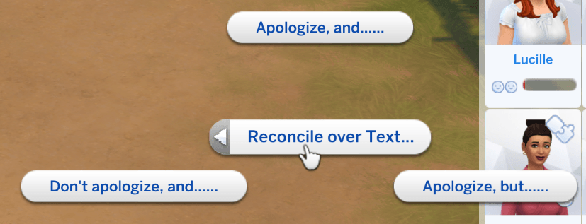 Reconcile over Text Remake - The Sims 4 Mods - CurseForge