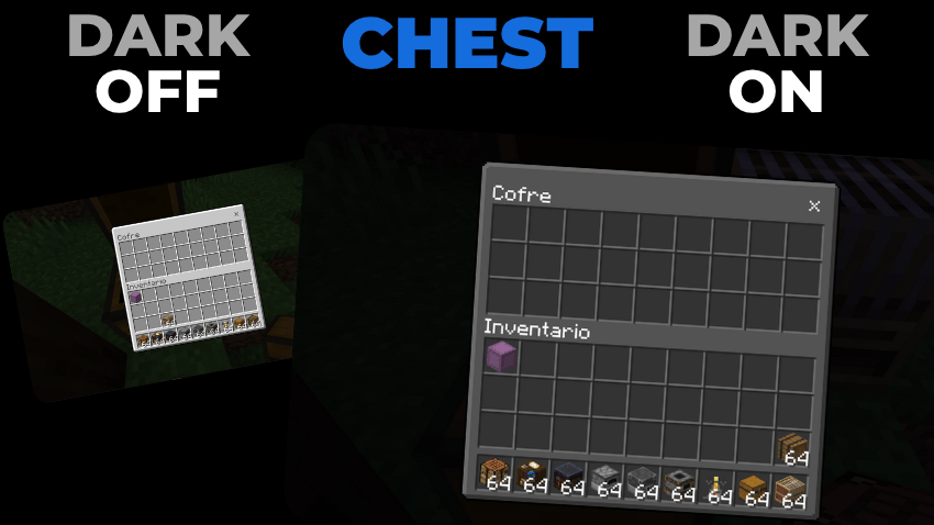 Dark Mode Minecraft UI - Minecraft Bedrock Texture Packs - CurseForge
