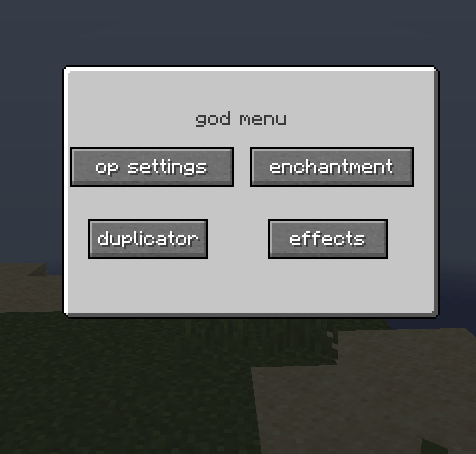 god menu - Minecraft Mods - CurseForge