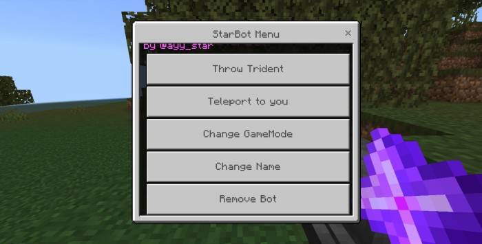 Star Bot - Minecraft Bedrock Addons - CurseForge