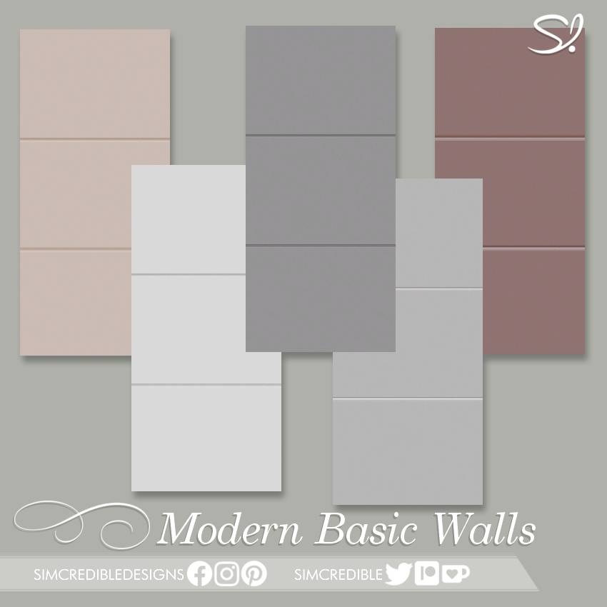 Download Modern Basic Walls - The Sims 4 Mods - CurseForge