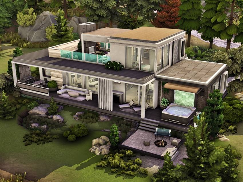 Modern Lake House - The Sims 4 Rooms / Lots - CurseForge