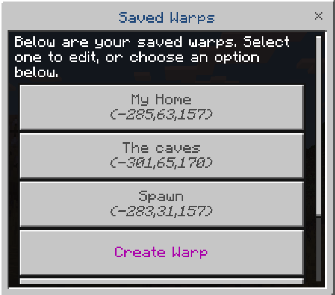 [Realm compatible]Tp/player warps Add-On - Minecraft Bedrock Scripts - CurseForge