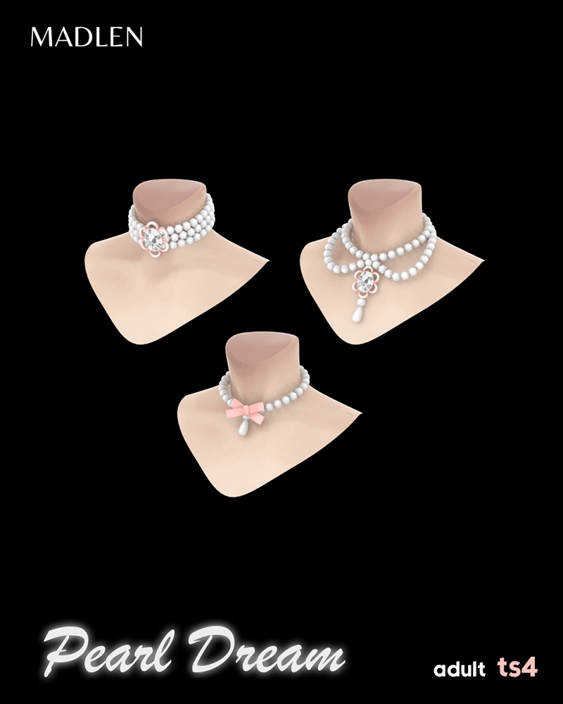 Pearl Dream Necklace Set - The Sims 4 Create a Sim - CurseForge