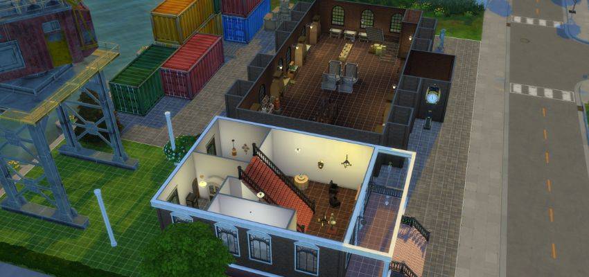 Factory with villa - The Sims 4 Rooms / Lots - CurseForge