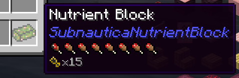 Subnautica Nutrient Block - Minecraft Mods - CurseForge
