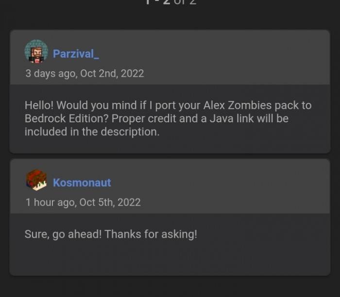Alex Zombies - Minecraft Bedrock Texture Packs - CurseForge