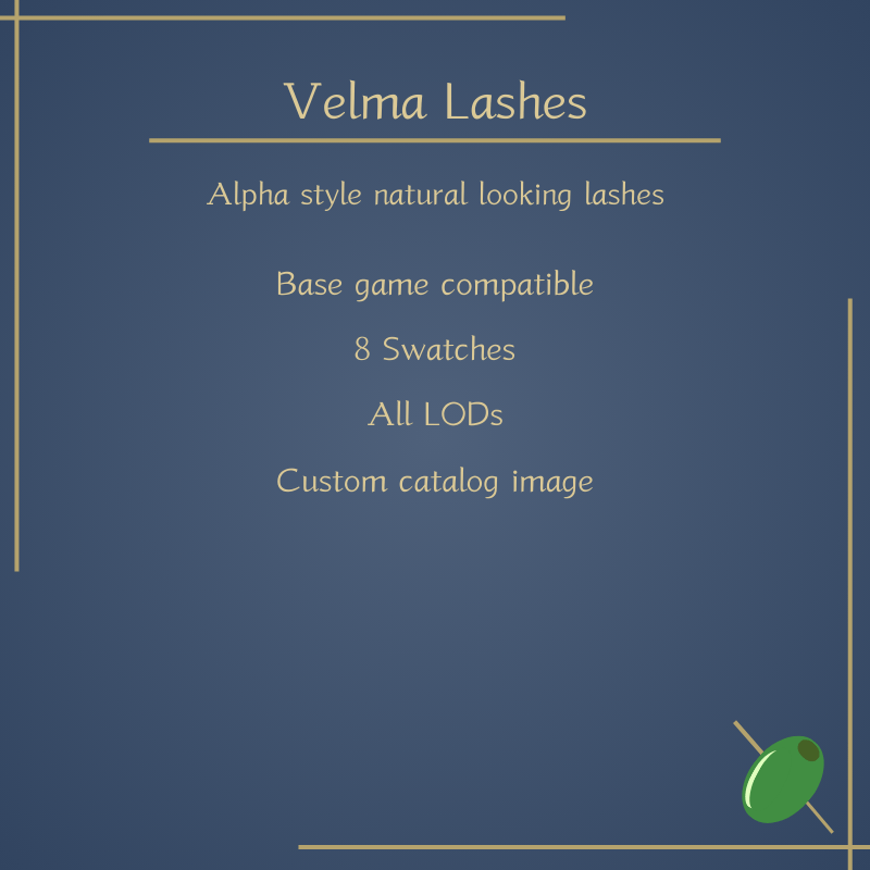 Velma 3D Lashes - The Sims 4 Create a Sim - CurseForge