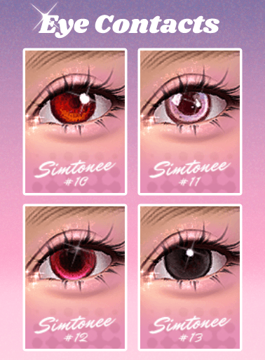 Eye Contacts CC 10-13 [HQ Compatible] - The Sims 4 Create a Sim ...