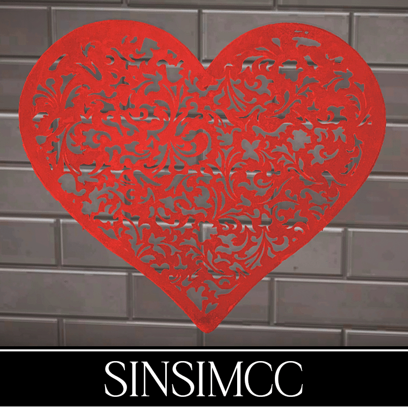 [SINSIM] Floral Heart Decal - The Sims 4 Build / Buy - CurseForge