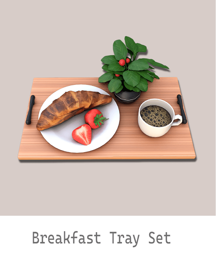 Single Object - Breakfast Tray Set - The Sims 4 Build / Buy - CurseForge