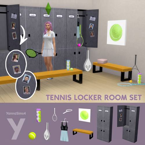 Tennis Locker Room Set - The Sims 4 Build / Buy - CurseForge