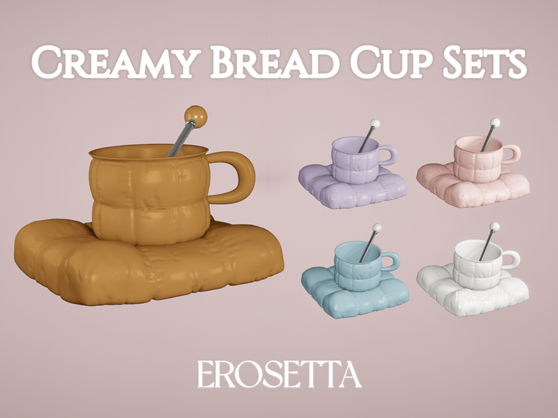 [ERosetta]Creamy Bread Cup - The Sims 4 Build / Buy - CurseForge