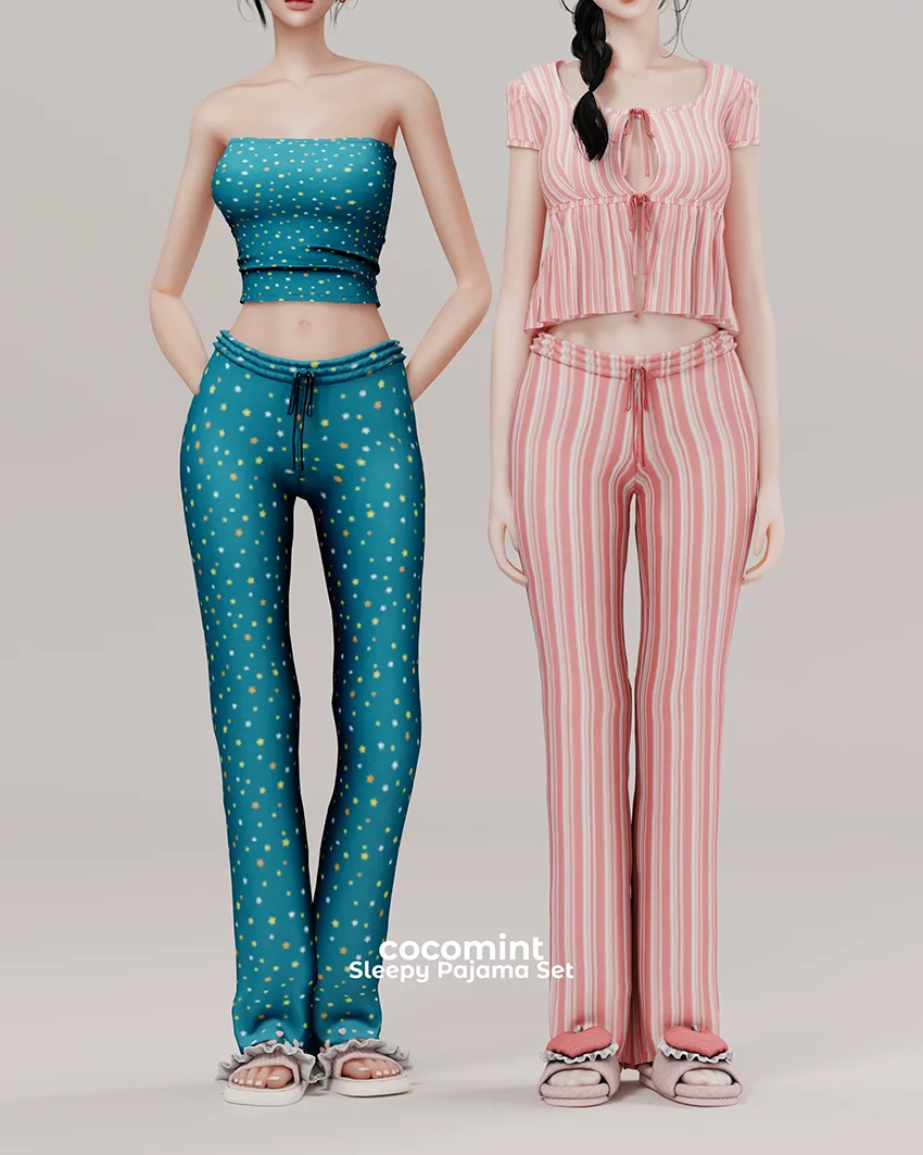 [cocomint] Sleepy Pajama Set - The Sims 4 Create a Sim - CurseForge