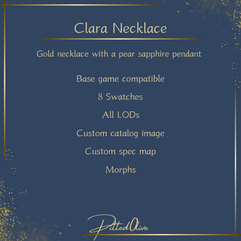 Clara Necklace - The Sims 4 Create a Sim - CurseForge