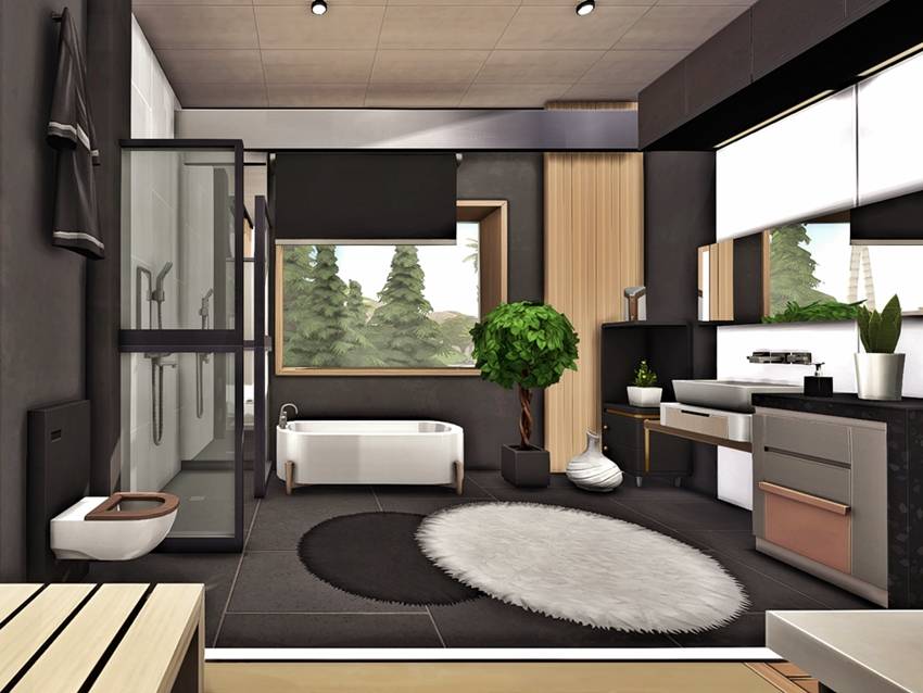 Modern Design - Bathroom 1 - The Sims 4 Rooms / Lots - CurseForge
