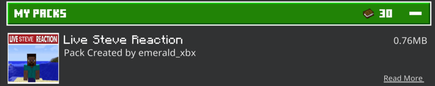 Live Steve Reaction - Minecraft Bedrock Texture Packs - CurseForge