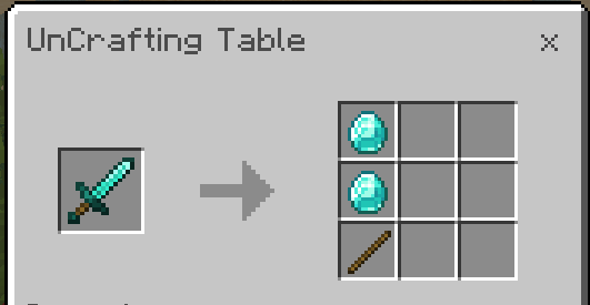 UnCrafting Table - Minecraft Bedrock Addons - CurseForge