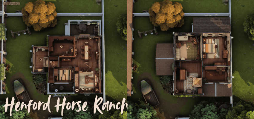Henford Horse Ranch – Farmhouse & Stables - The Sims 4 Rooms / Lots ...