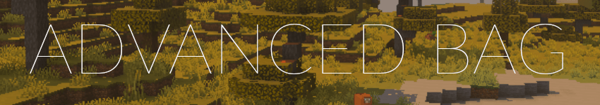 Advanced Bag - Minecraft Bedrock Addons - CurseForge