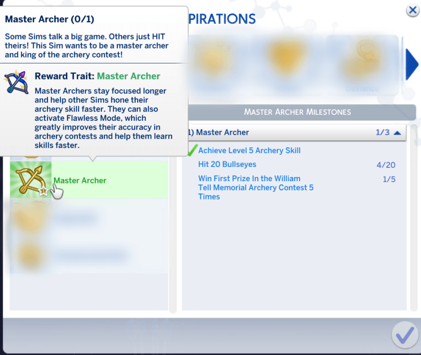 Master Archer Aspiration - The Sims 4 Mods - CurseForge