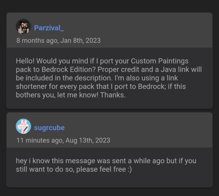 Custom Paintings - Minecraft Bedrock Texture Packs - CurseForge