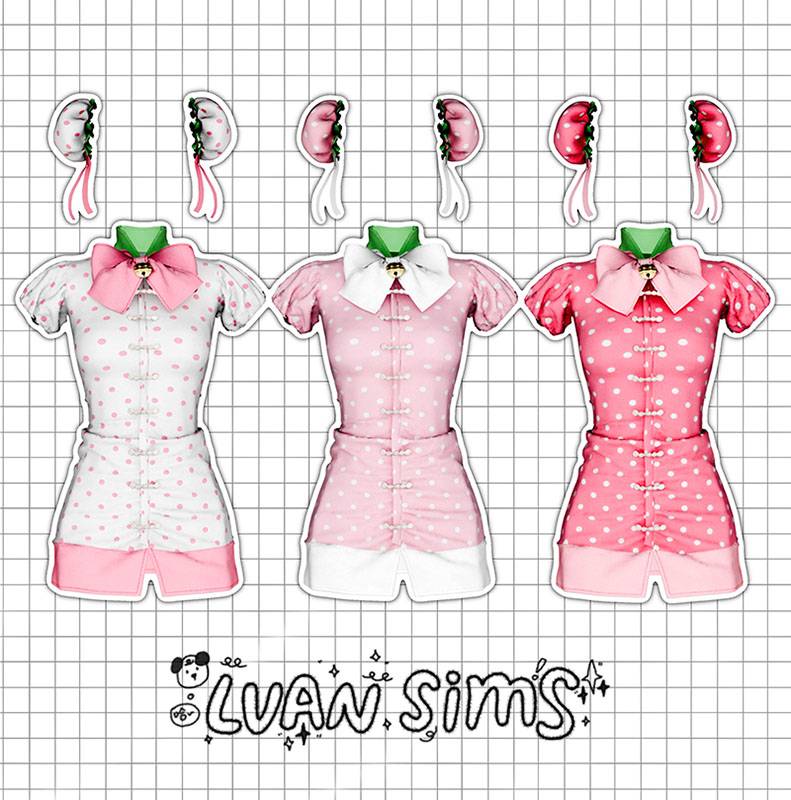 [LVAN]Strawberry dress(Mid-Autumn Festival gifts) - The Sims 4 Create a ...