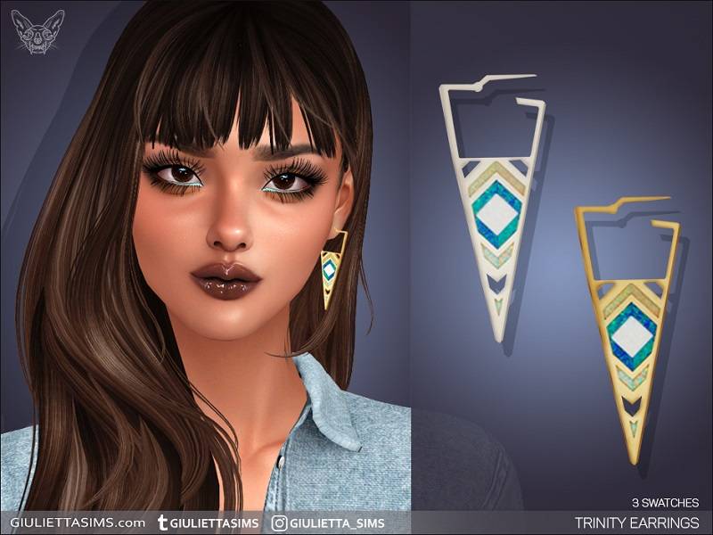 Trinity Earrings - The Sims 4 Create a Sim - CurseForge