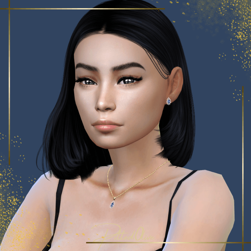 Clara Sapphire Earrings - The Sims 4 Create a Sim - CurseForge
