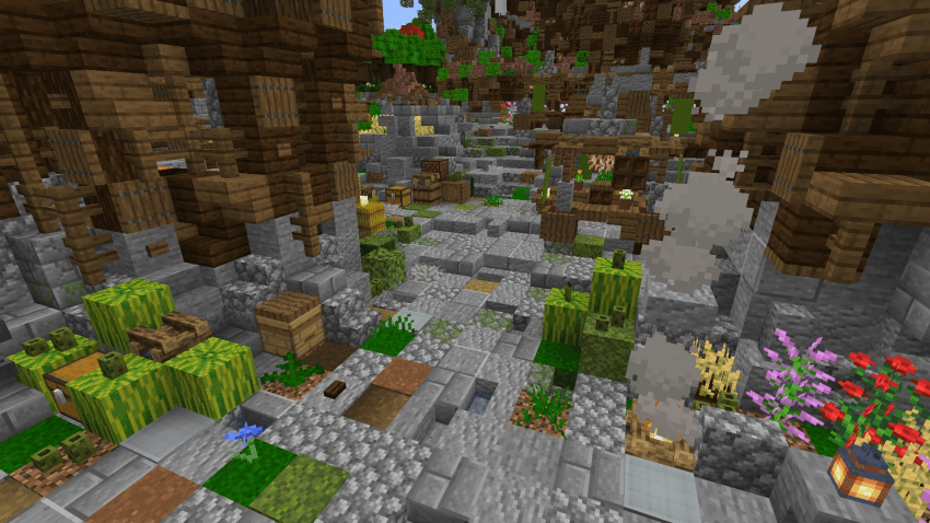 Medieval Fishing Town in the Swamp Biome - Minecraft Bedrock Maps ...