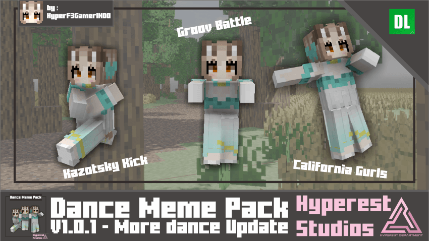 Dance Meme pack | v1.0.1 More Dance Update Minecraft Texture Pack