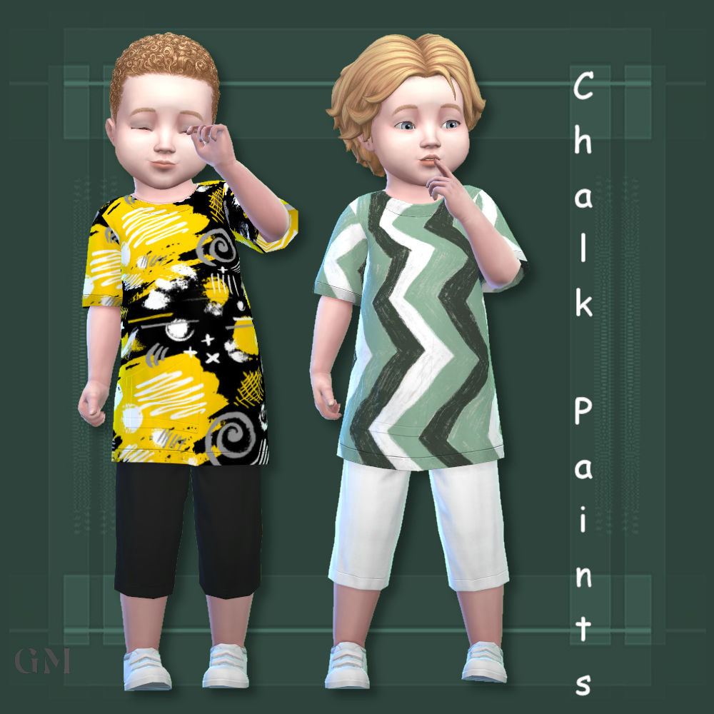 Chalk paints clothes for toddler - The Sims 4 Create a Sim - CurseForge