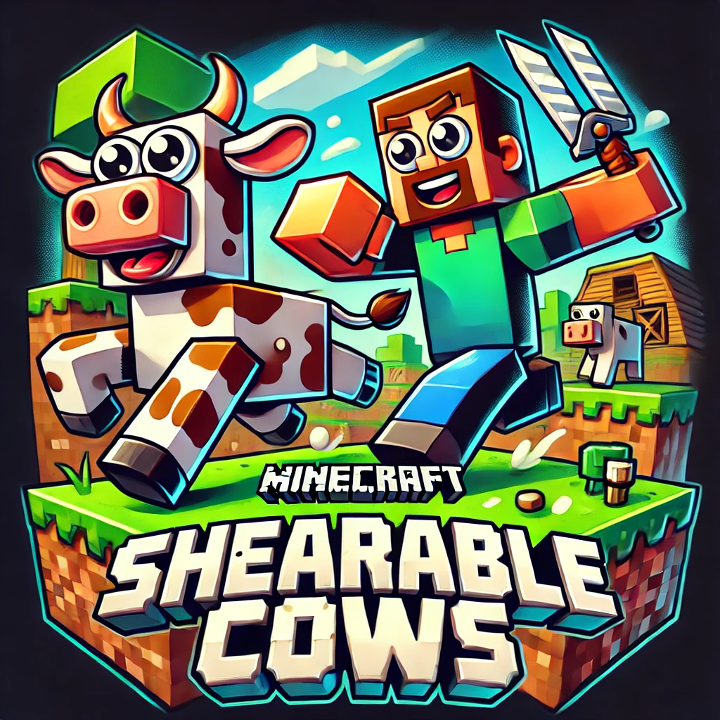 Shearable Cows - Mods - Minecraft