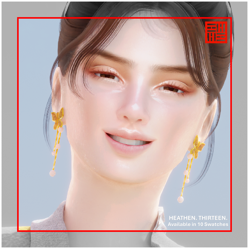 Two Tone Pearl and Metallic Ring Necklace - The Sims 4 Create a Sim ...