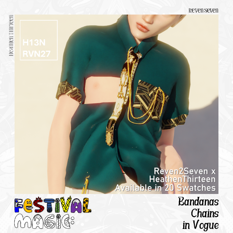 Child's Stylish Strap Gold Chain Accessory Linen Shorts - The Sims 4 ...