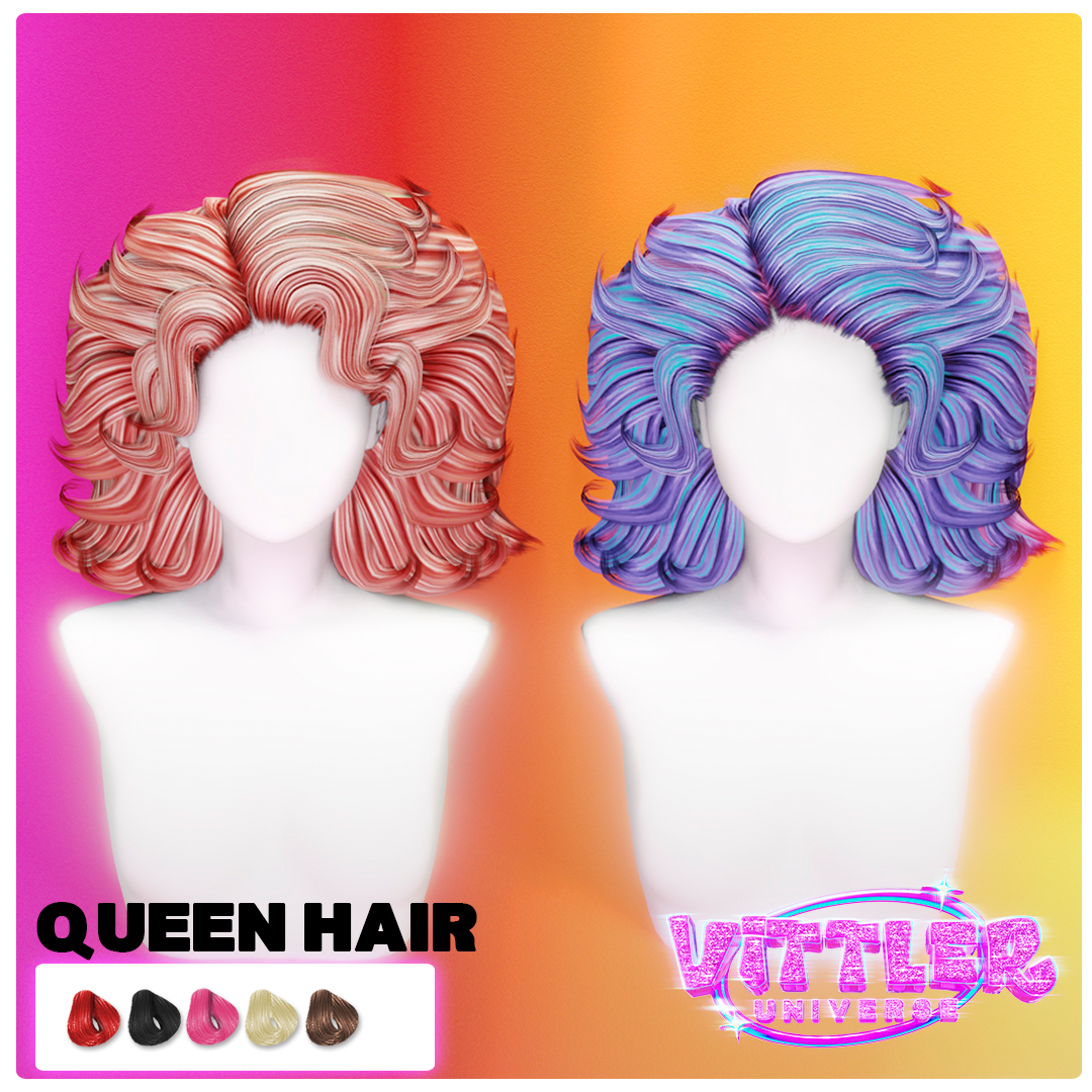 Queen Drag Hair - The Sims 4 Create a Sim - CurseForge
