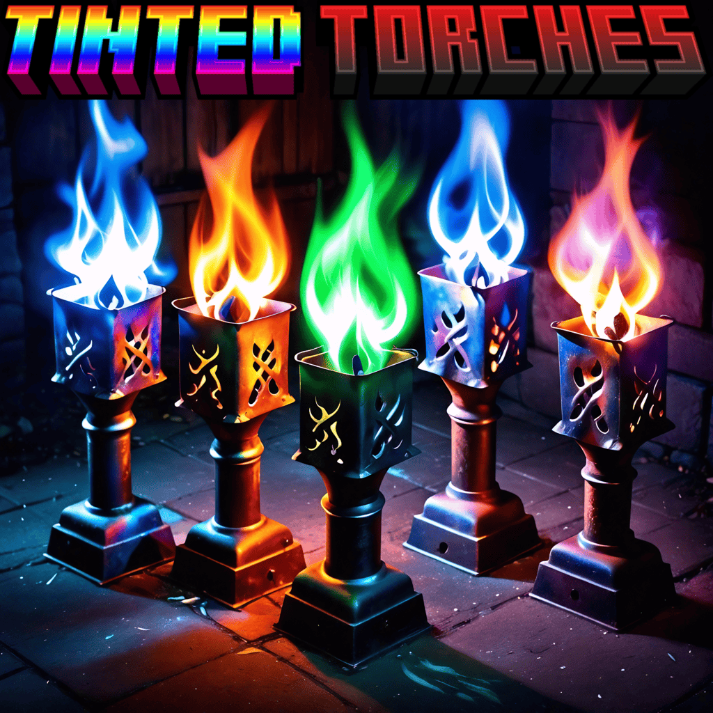 Tinted Torches Screenshots - Mods - Minecraft