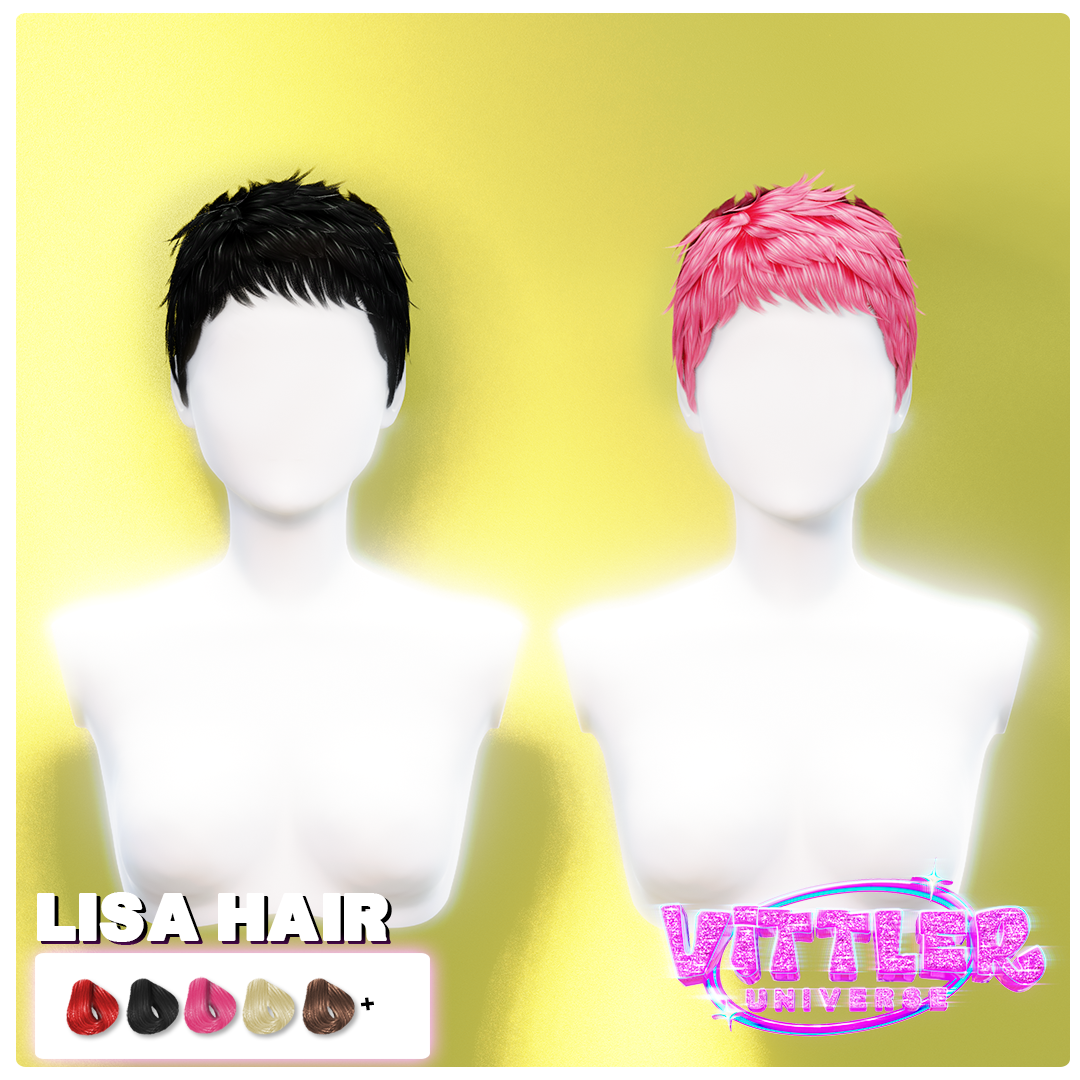 Lisa Pixie Cut Hair - The Sims 4 Create a Sim - CurseForge