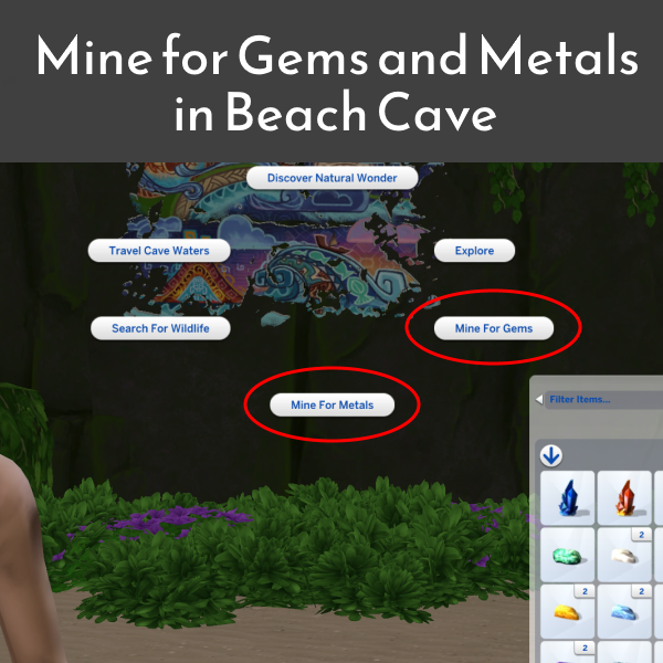 Mine in Beach Cave | Chinese Translation - Mods - The Sims 4