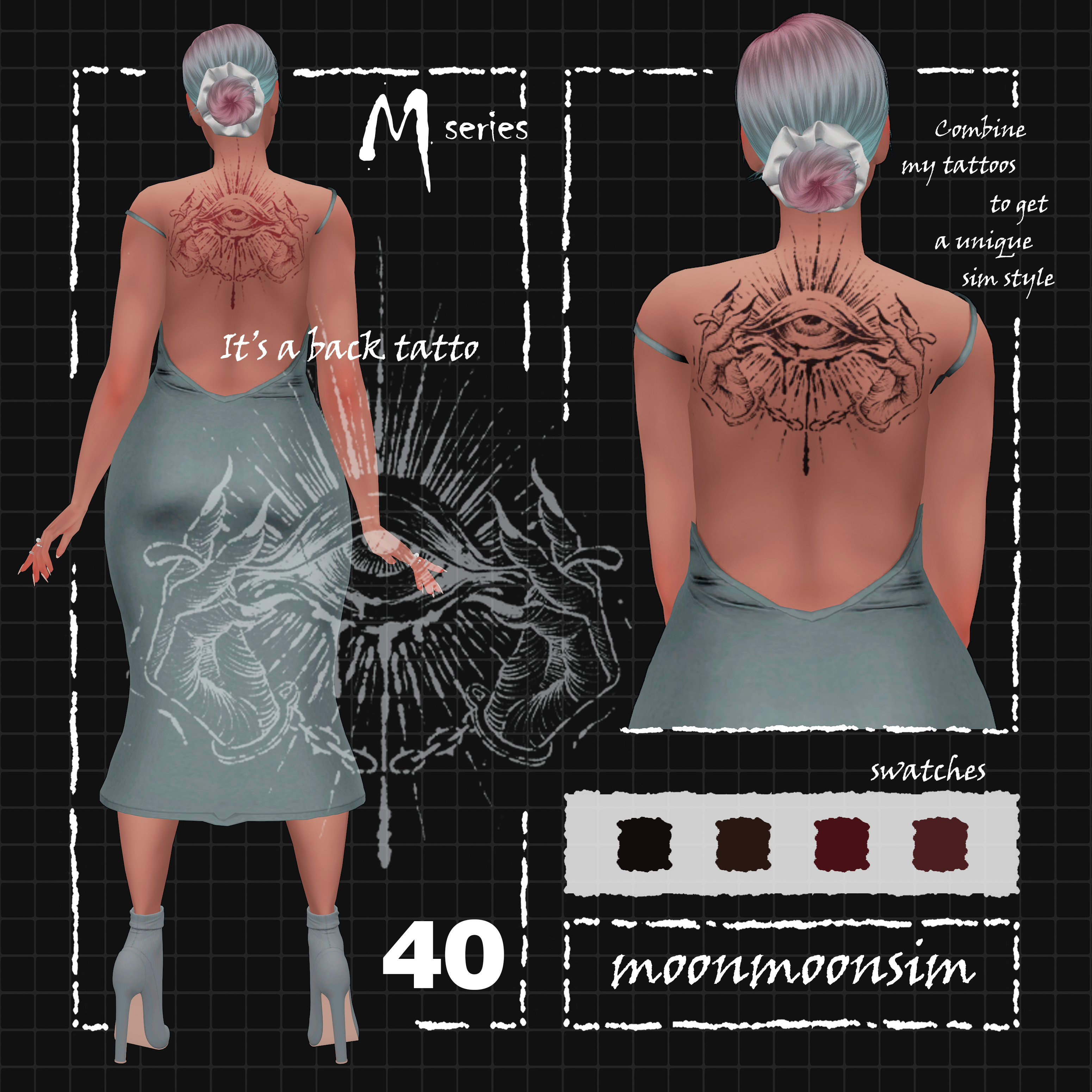 Tattoo M40 - The Sims 4 Create a Sim - CurseForge