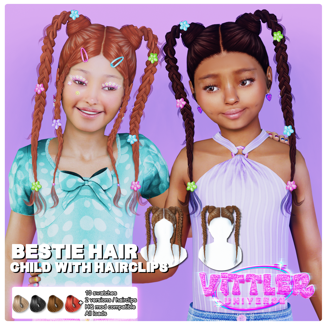 Bestie Child Hair - The Sims 4 Create a Sim - CurseForge