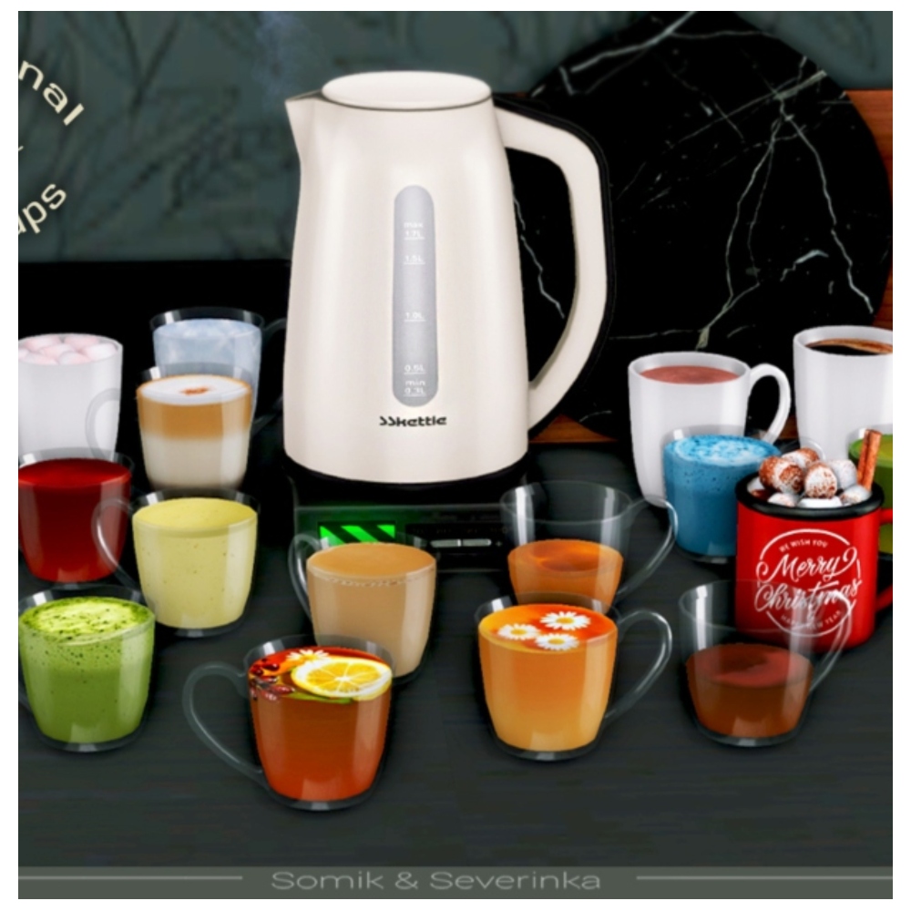 Functional Electric Kettle and 24 Drinks by Somik and Severinka ...