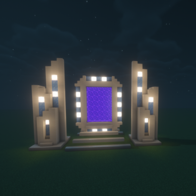 Simple Futuristic Nether Portal