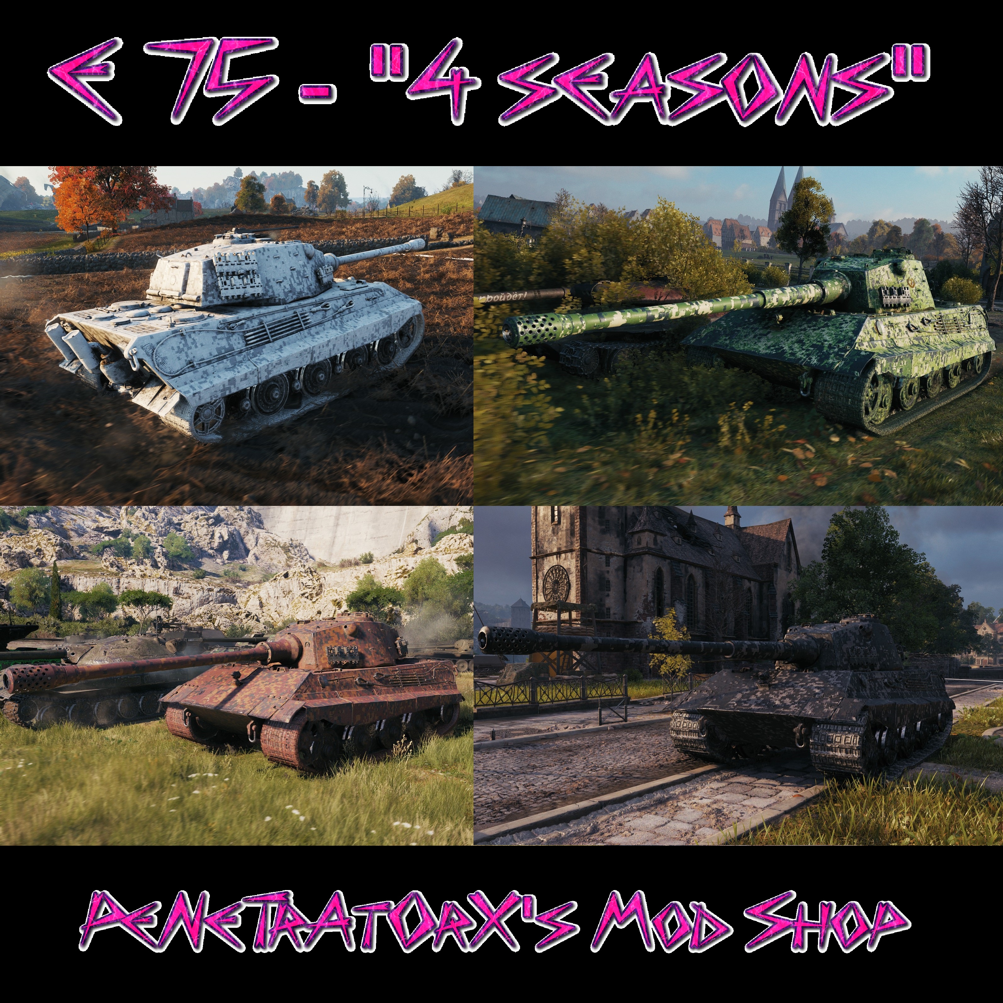E 75 "digital camouflage" (... - Skins - World of Tanks - CurseForge