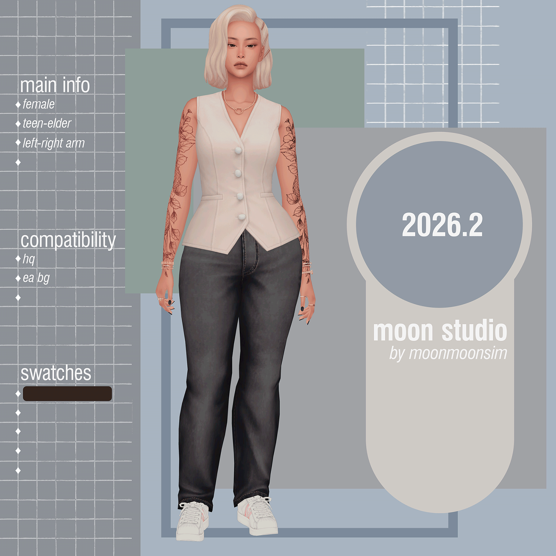 moonmoonsim tattoo 2026.2 - The Sims 4 Create a Sim - CurseForge