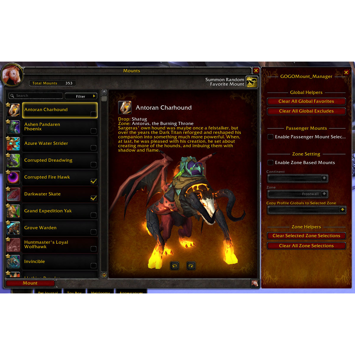 GoGoMount-Manager - World of Warcraft Addons - CurseForge
