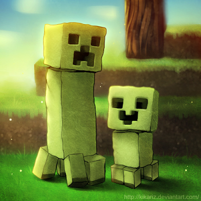 Minecraft Background Creeper